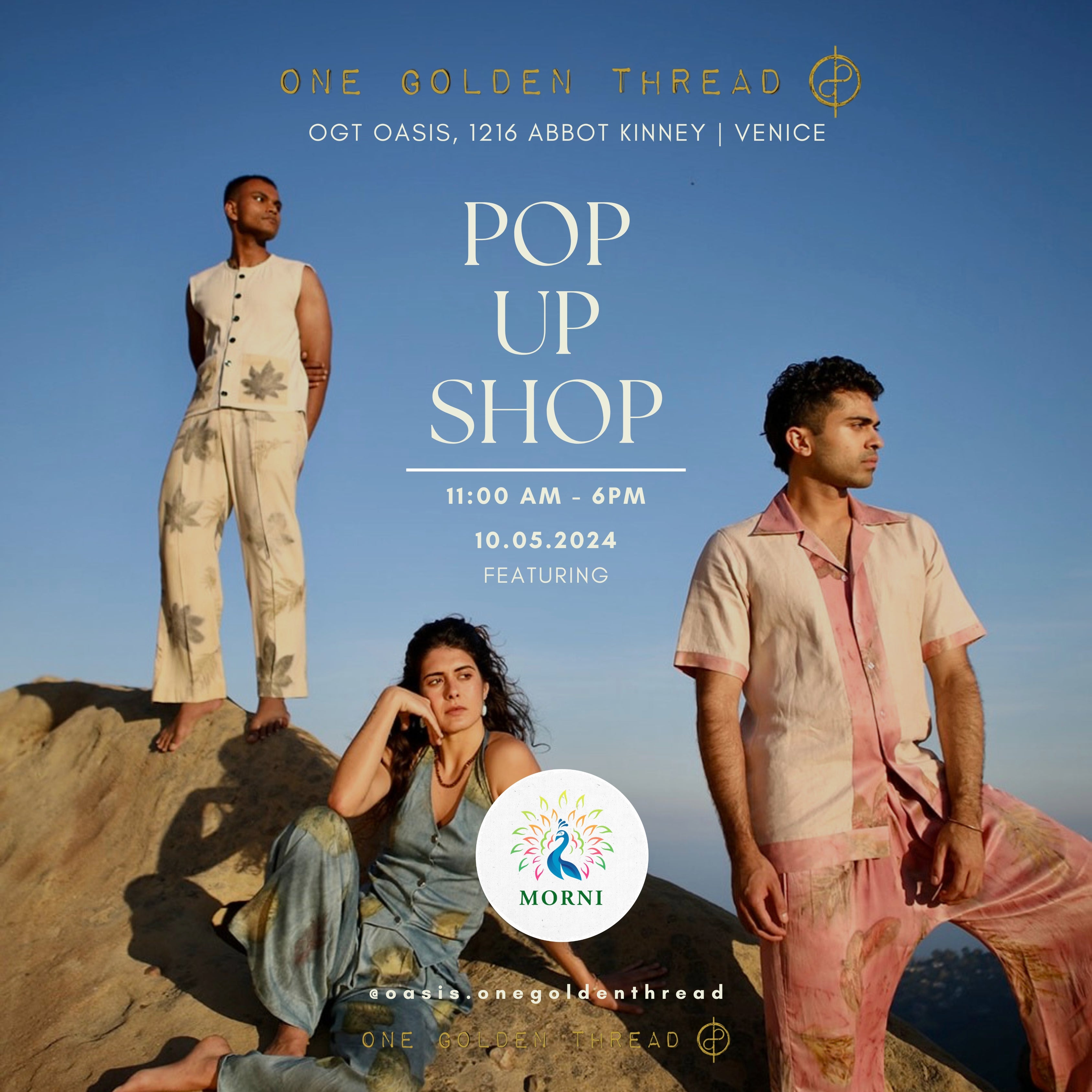 OGT Oasis Pop-UP Shop: Morni – One Golden Thread